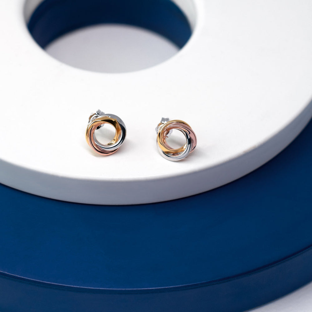 Kit Heath Bevel Trilogy Stud Earrings 4169GRG | H&H Jewellers– Hollins ...