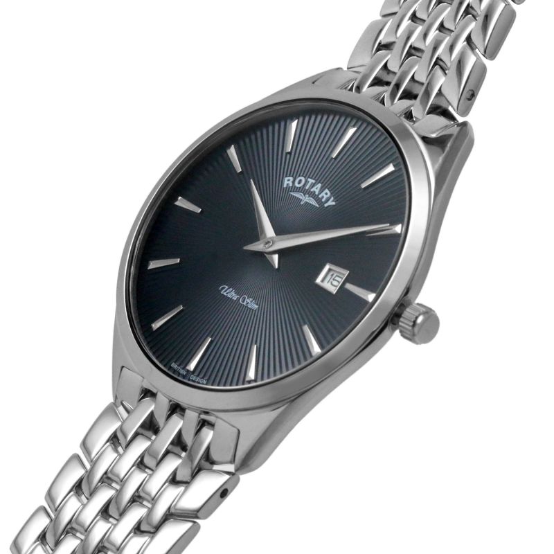 Rotary Blue Dial Ultra Slim Mens Watch GB08010/05 | H&H Jewellers ...